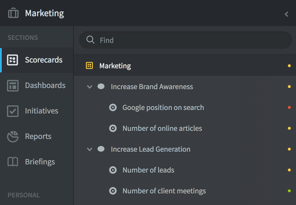 Balanced Scorecard Software | QuickScore from Intrafocus