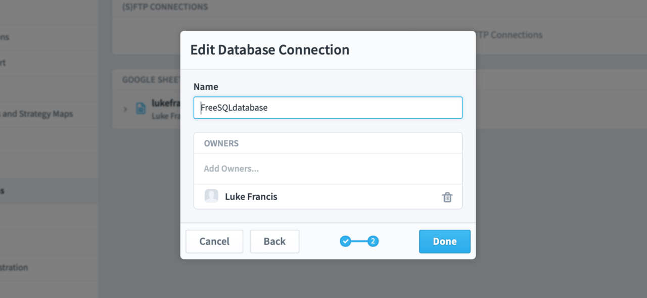 Defining A Sql Import Connection Intrafocus
