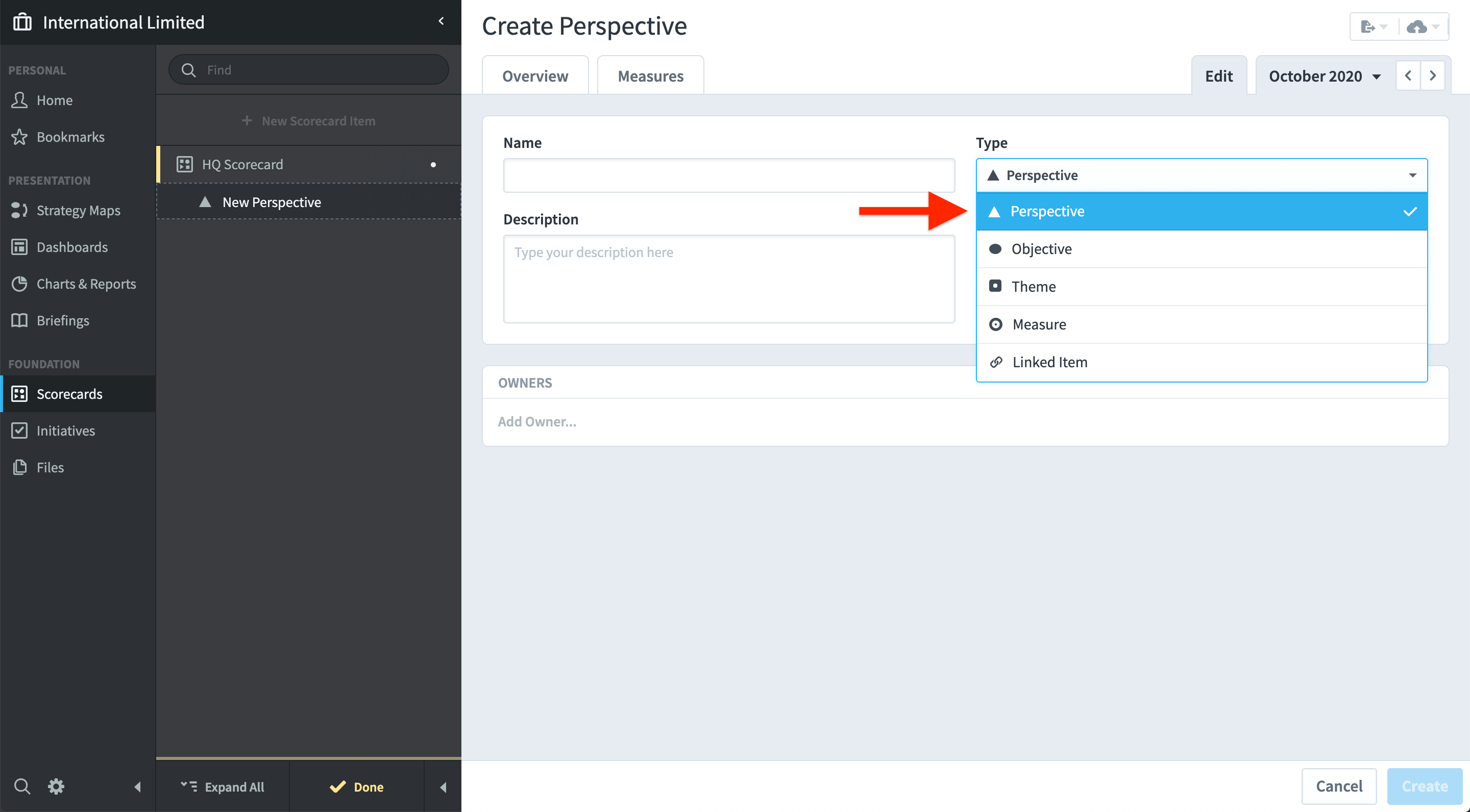 Structuring a Scorecard - Intrafocus