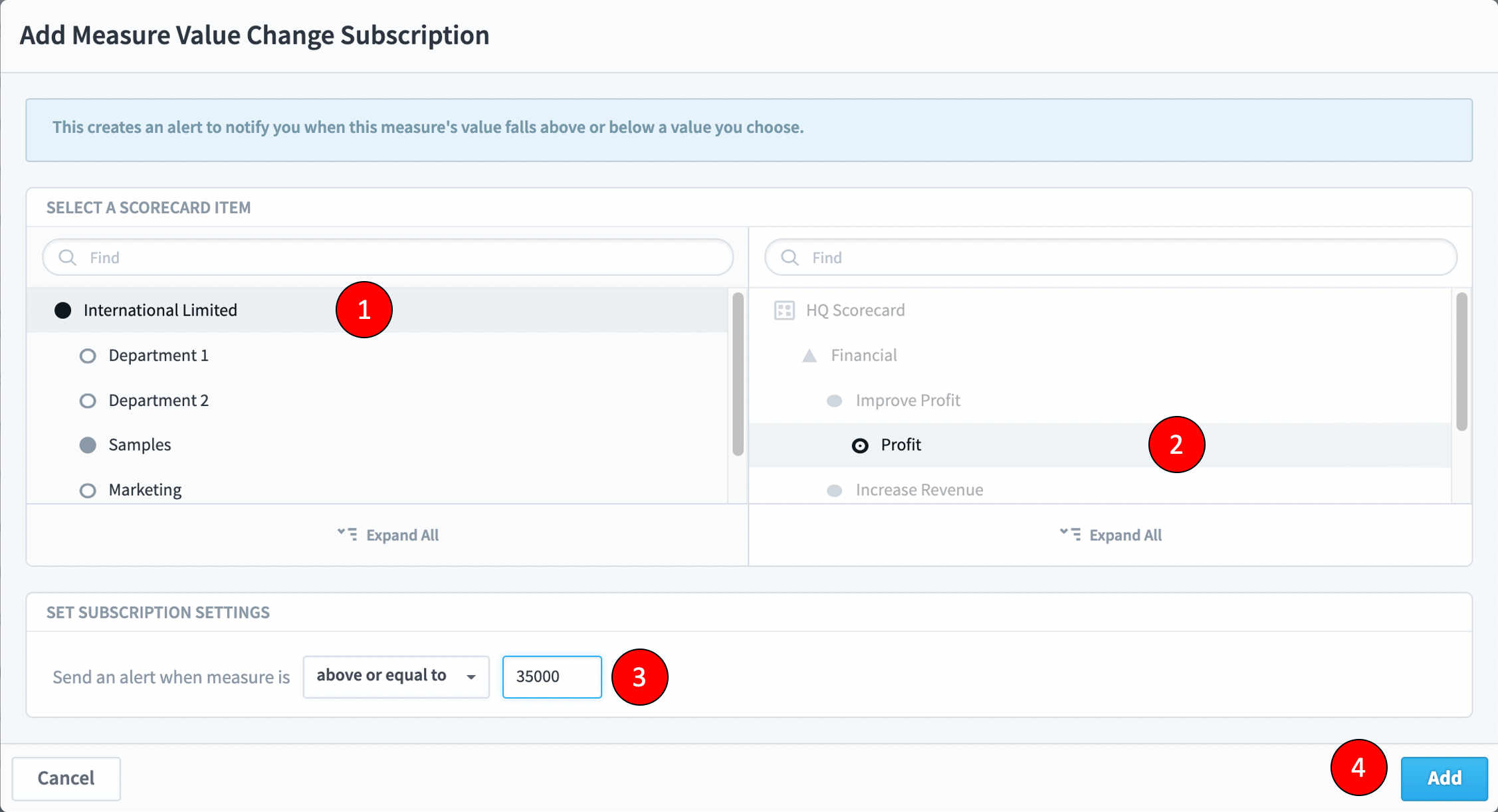 Setting Alerts - Intrafocus