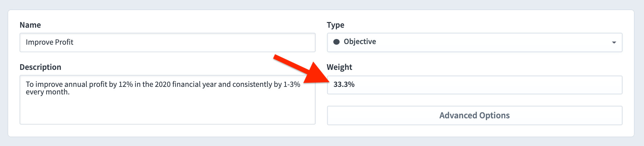 How can I Weight Elements? - Intrafocus