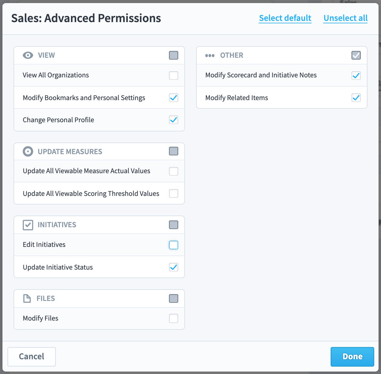 Groups and Permissions - Intrafocus
