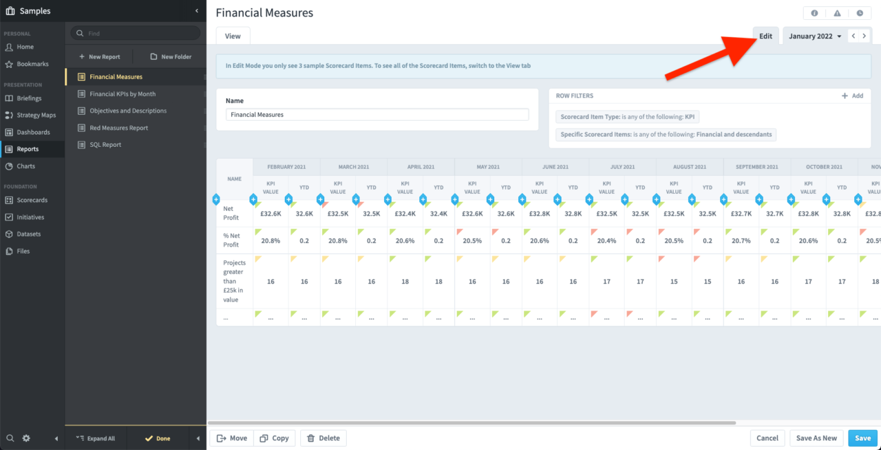 Reports | Intrafocus