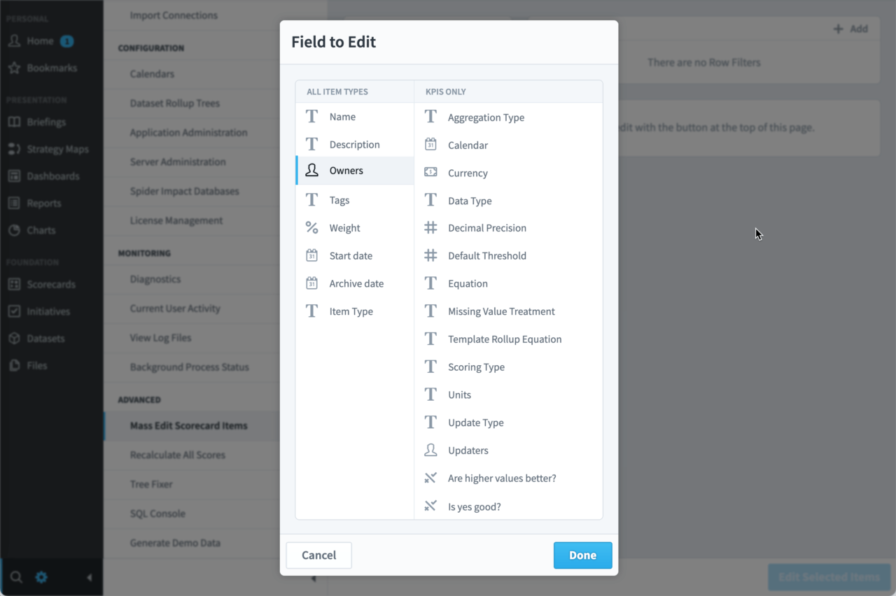 Mass Edit - Intrafocus Mass Edit - Intrafocus