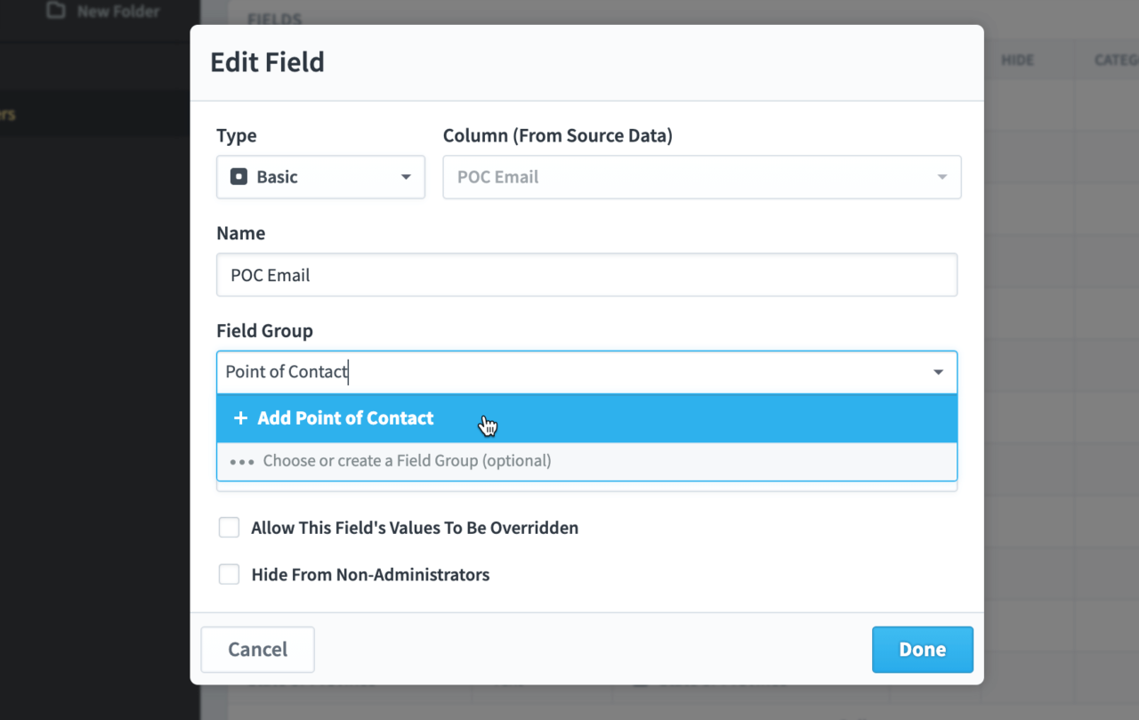 Creating and Editing Datasets - Intrafocus