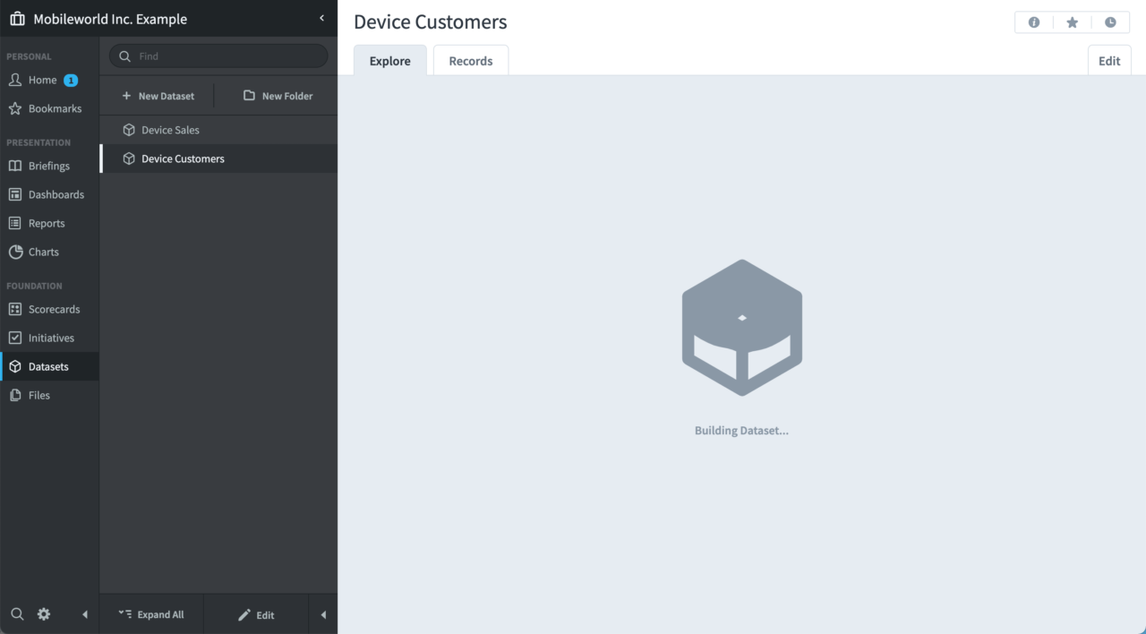 Creating and Editing Datasets - Intrafocus