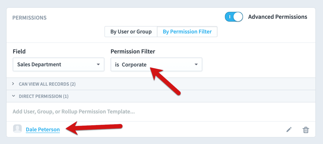 Dataset Permissions - Intrafocus