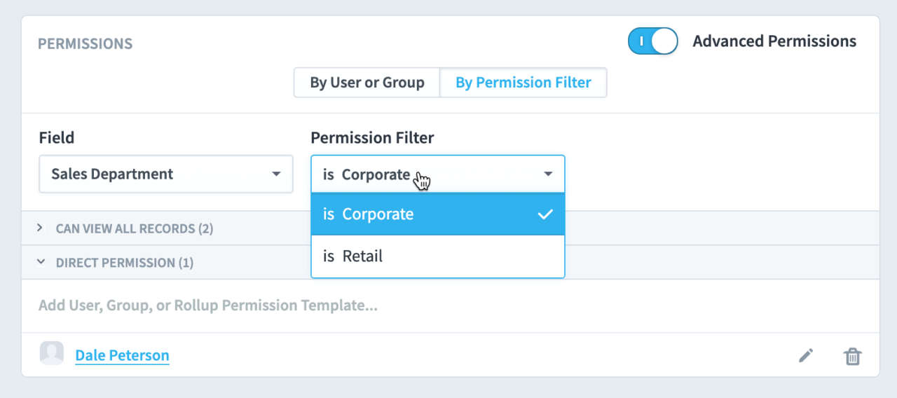 Dataset Permissions - Intrafocus