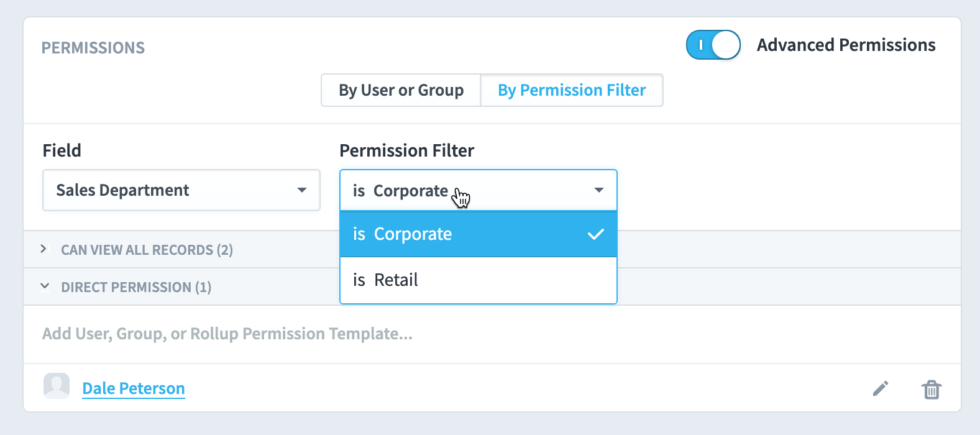 Dataset Permissions - Intrafocus